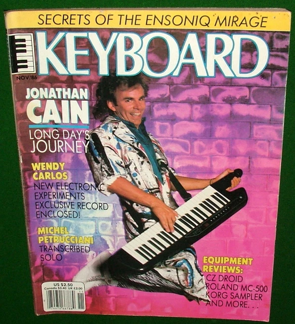 ROLAND MC-500, ENSONIQ Mirage Secrets, Jonathan Cain in 1986 Keyboard ...