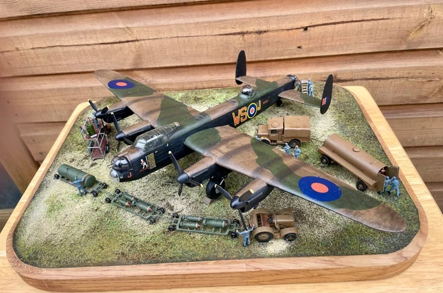 HANDMADE AVRO LANCASTER Aircraft WWII Diorama £110.00 - PicClick UK