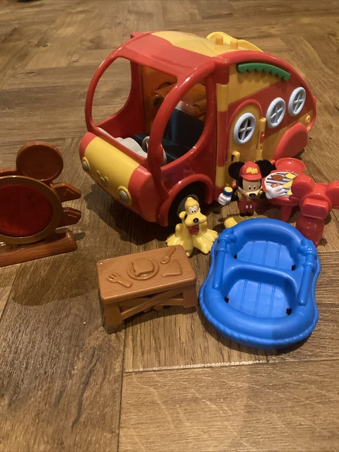 MICKEY MOUSE DISNEY Clubhouse Camping Camper Van Figures & Accessories ...
