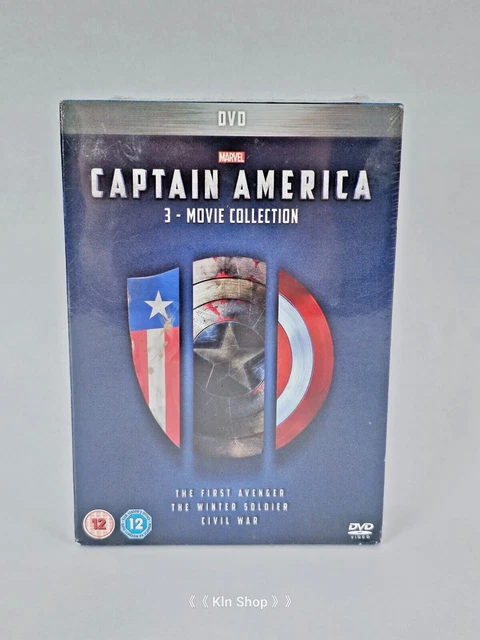 CAPTAIN AMERICA: 3-MOVIE Collection DVD Box Set - Brand New & Sealed ...
