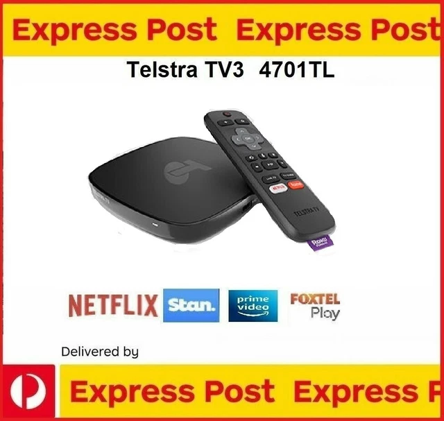 TELSTRA TV 3 powered By Roku 4K (Model no. 4701TL) YOUTUBE NETFLIX SBS ...