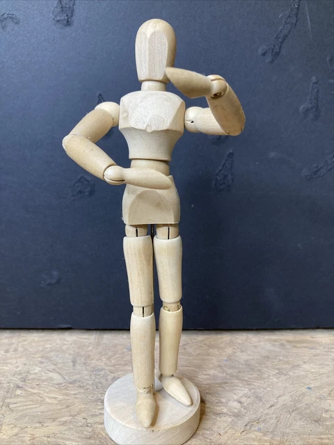 WOODEN MANNEQUIN ARTICULATED Human Body Drawing Sketching Artist Figure ...
