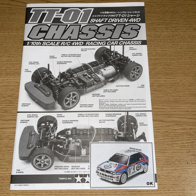 RC MODELLISMO TAMIYA TT-01 telaio istruzioni di costruzione EUR 5,00 ...