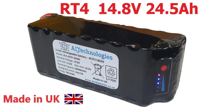 RT4 RT7 BAIT boat compatible Li-ion Battery Pack 14.8V 24.5Ah 4S HiC ...