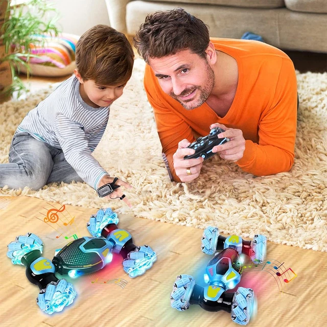RC ELECTRIC 4WD Twist Stunt Car Kids Toys Hand Gesture Remote Control ...