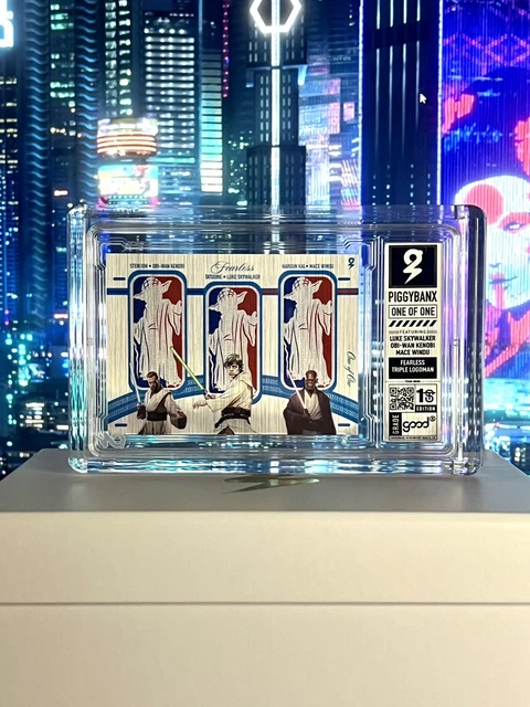 PIGGYBANX JEDI TRIPLE Logoman 1 Of 1 Fearless Star Wars Metal Variant ...