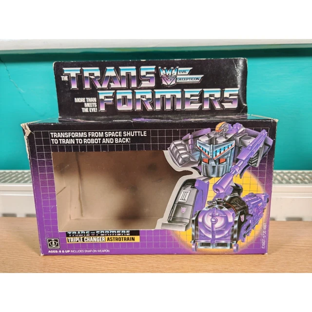 TRANSFORMERS G1 ASTROTRAIN 1985 Figura De Acción Triple Changer ...