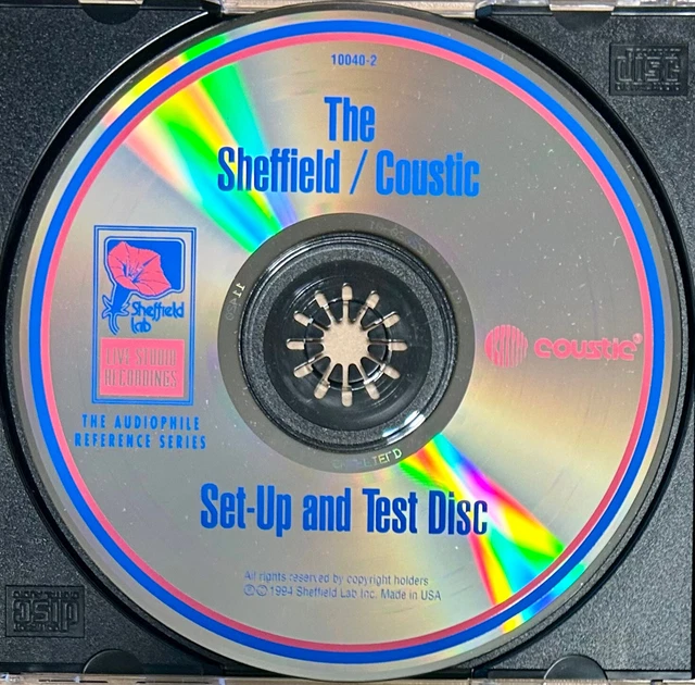 SHEFFIELD LAB CD 10040-2: The Sheffield / Coustic Set-up And Test Disc ...