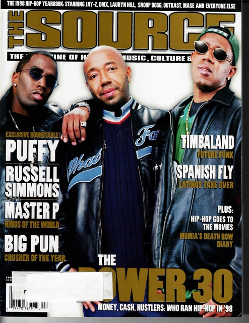 THE SOURCE MAGAZINE #113 February 1999 Puffy Russell Simmons RARE Hip ...
