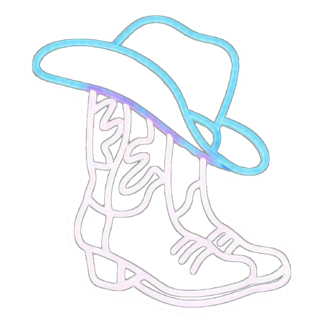 COWBOY NEON SIGN USB Powered Neon Light LED Sign for Bedroom Home ...