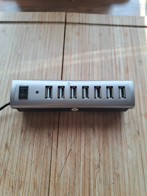 ADVENT 7 PORT Powered USB Hub HB312 £5.45 - PicClick UK