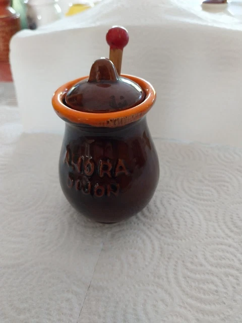 ANCIEN MOUTARDE AMORA Pot Vallauris EUR 10,00 - PicClick FR