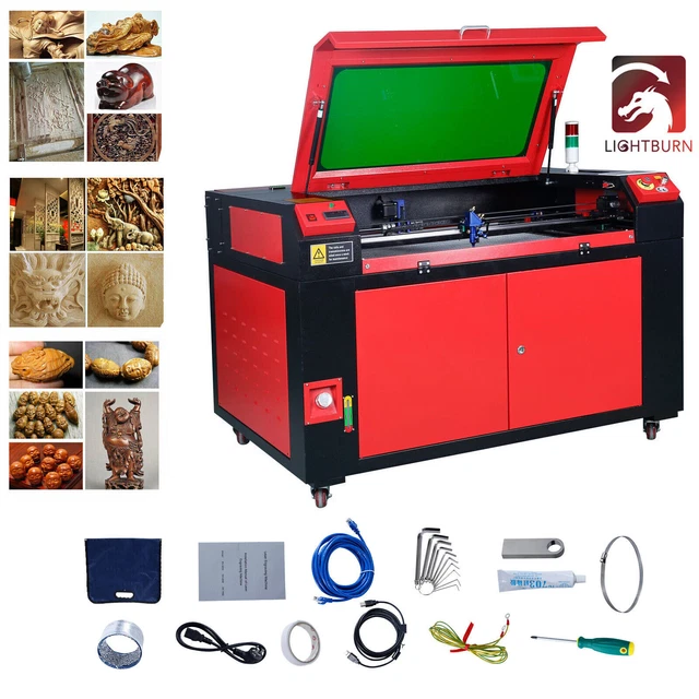 VEVOR GRAVEUR LASER 100W Machine de Gravure Découpe CO2 24" x 36" CNC ...