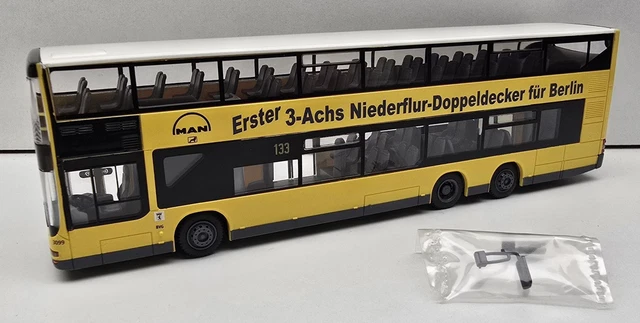 RIETZE BERLIN BVG Bus MAN Lions City DD Sondermodell "Erster 3achs ...