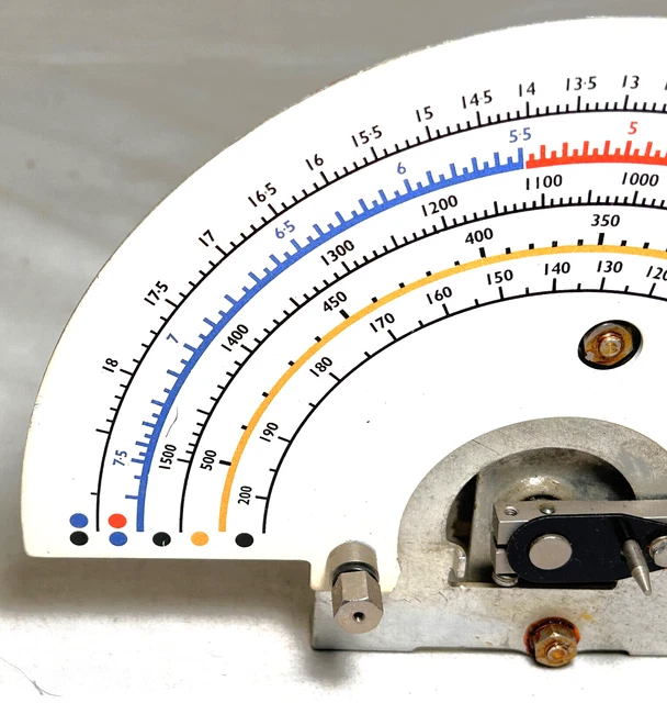 WW2 R-1155 RADIO Receiver Tuning Dial W/ V-Cap Vintage British Aircraft ...