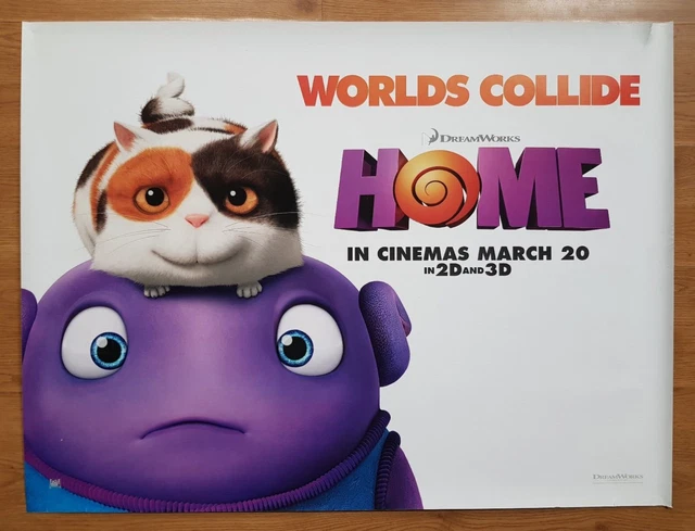 HOME (2015) ORIGINAL Quad Cinema Poster DREAMWORKS £10.00 - PicClick UK