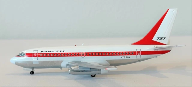INFLIGHT IF732022 BOEING 737-200 Factory House Color N7560V Diecast 1/200 Model £294.93 ...