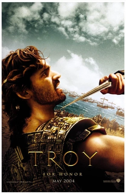TROY ORIGINAL FILM Affiche Simple Faces Advance UV Revêtu Eric Bana Une ...