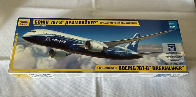 ZVEZDA 1/144 SCALE ‘Boeing 787-8 Dreamliner’ Model Kit - Kit No.7008 ...