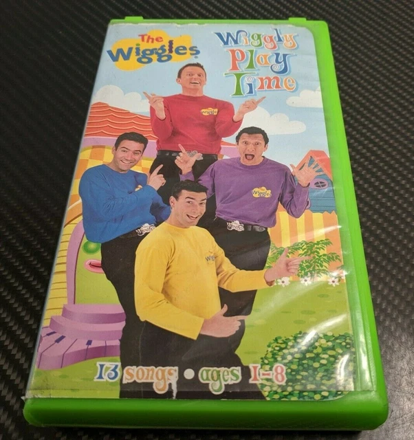 VHS TAPE THE Wiggles Wiggly Play Time Kids Songs Hard Case Playtime EUR ...