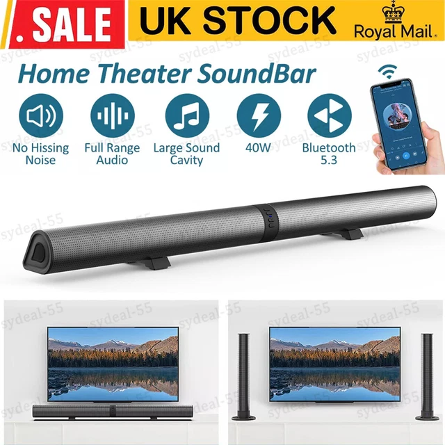 SOUND BARS FOR TV Bluetooth 5.3 Speaker Detachable Soundbar Bass Home ...