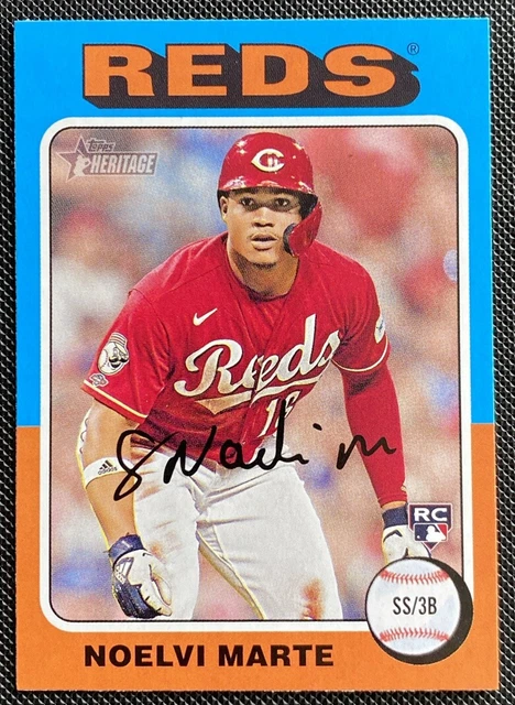 NOELVI MARTE (RC) | 2024 Topps Heritage | #301 Rookie | Cincinnati Reds ...