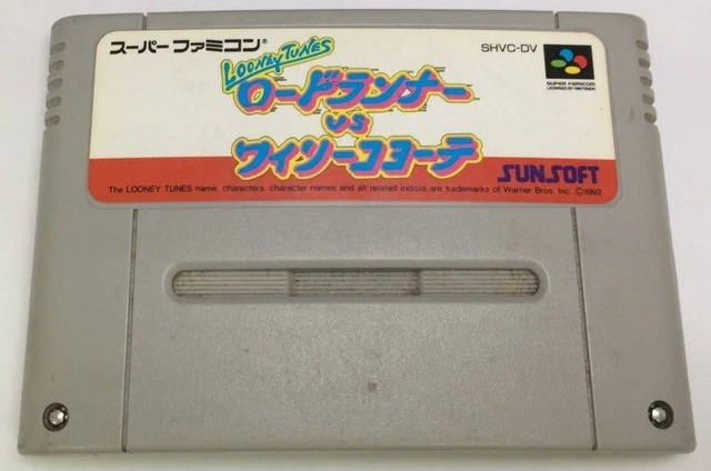 ROAD RUNNER VS Wile E. Coyote SNES SFC Nintendo Super Famicom Japanese ...