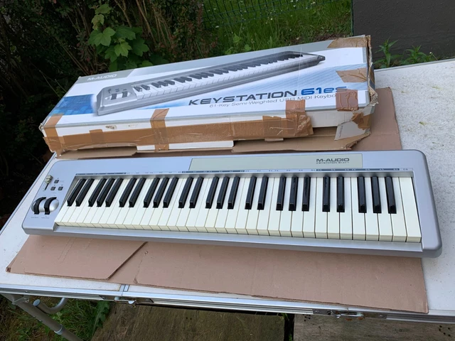 KEYBOARD M-AUDIO KEYSTATION 61es Semi-Weighted USB MIDI Controller 61 ...