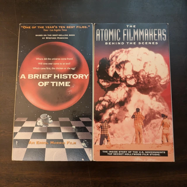 DOCUMENTARY VHS LOT (2) A Brief History Of Time / The Atomic Filmmakers ...