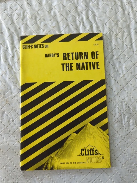 VINTAGE CLIFF NOTES On Hardy's Return Of The Native, VG £4.44 - PicClick UK
