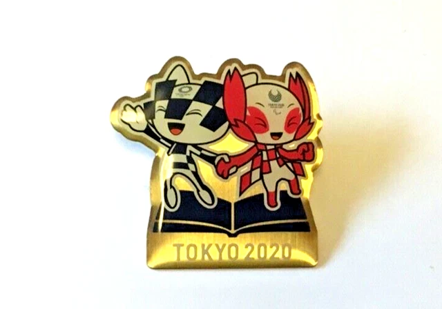TOKYO 2020 OFFICIAL Olympics and Paralympic pin badge Miraitowa and ...