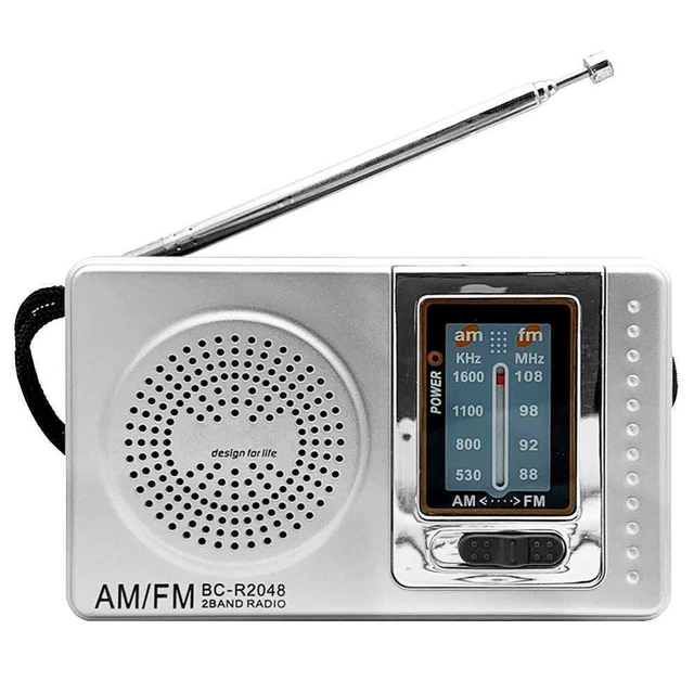 TRAGBARER MINI RADIO Taschenradio Reiseradio Mobil FM/AM Retro Design ...