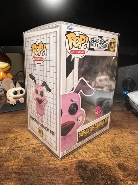 COURAGE THE COWARDLY Dog Flocked Funko Pop! #1070 Cartoon Network £23. ...