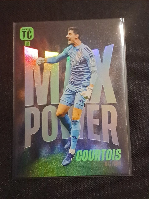 CARTE PANINI TOP Class 2025 Thibaut Courtois #171 #Max Power Foil Real ...