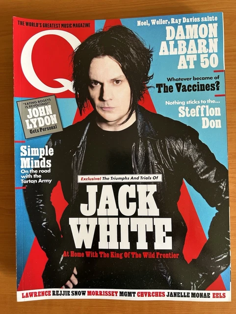 Q MUSIC MAGAZINE Illustrated Cover Jack White Damon Albarn John Lydon £ ...