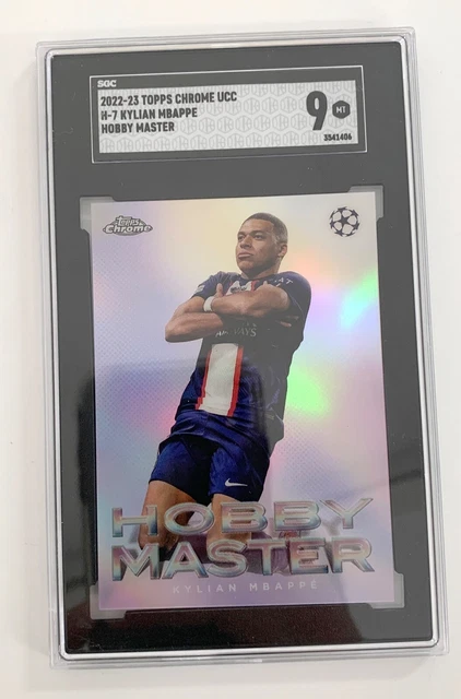 2022-23 TOPPS CHROME UEFA Kylian Mbappe #H-7 Hobby Master Refractor SSP ...