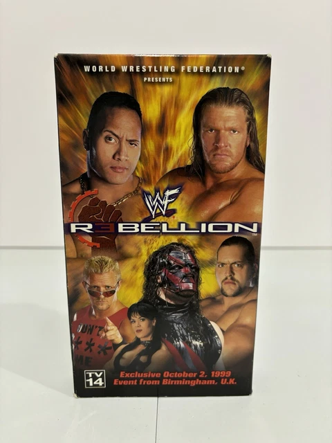 WWF - REBELLION (VHS, 1999) Wrestling WWE The Rock Triple Kane £13.31 - PicClick UK