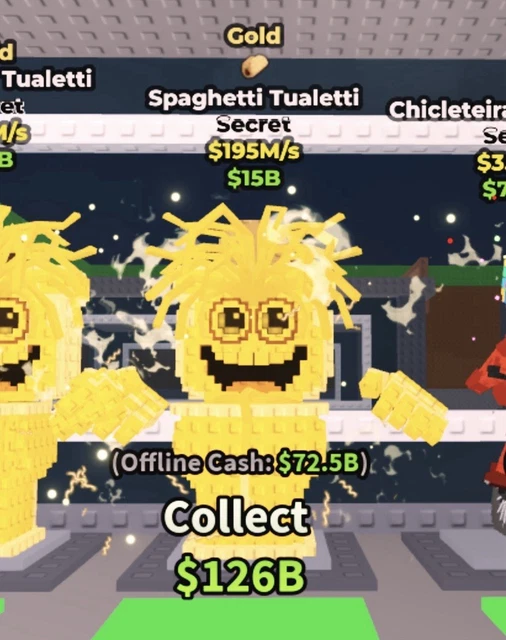 STEAL A BRAINROT - Spaghetti Tualetti 195M/s £13.50 - PicClick UK