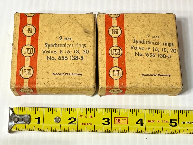 LASO SYNCHRONIZER RINGS (2) for Volvo B16, 18, 20 New in box 656-138-5 ...