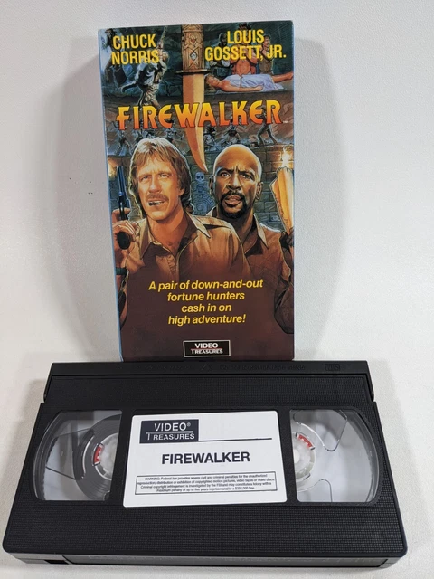 FIREWALKER MOVIE VHS 1989 Chuck Norris Louis Gossett Jr. Video ...