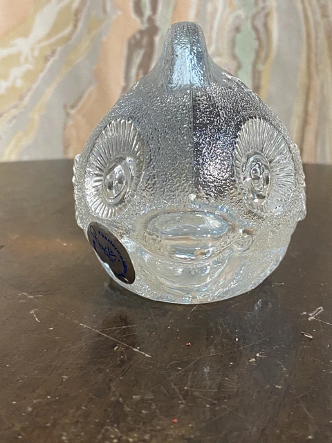 VINTAGE GLASS FISH Paperweight Marked Goebel Western Germany $30.00 ...