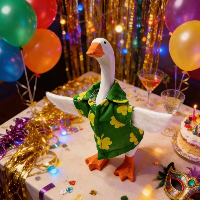 HANDCRAFTED MINI GEESE Ornament Geese Attire for Holiday Pleasure ...