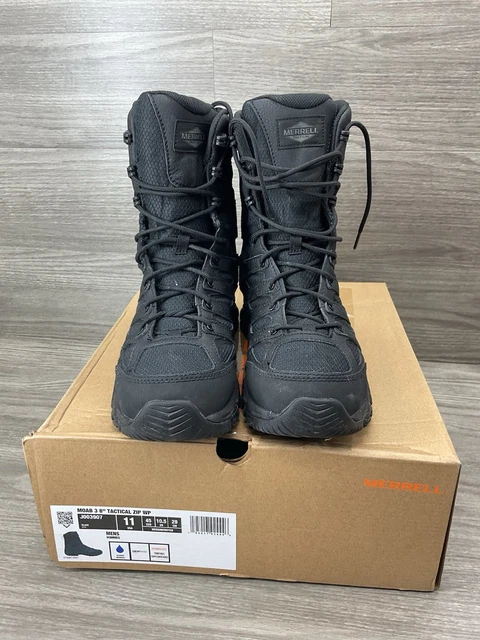 MERRELL J003907 MOAB 3 Waterproof Tactical Side-Zip Duty Boots Men’s ...