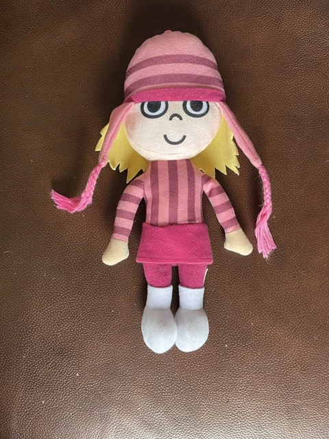 DESPICABLE ME PLUSH Edith Doll Toy Factory 14” Stuffed Blonde Hair Pink ...