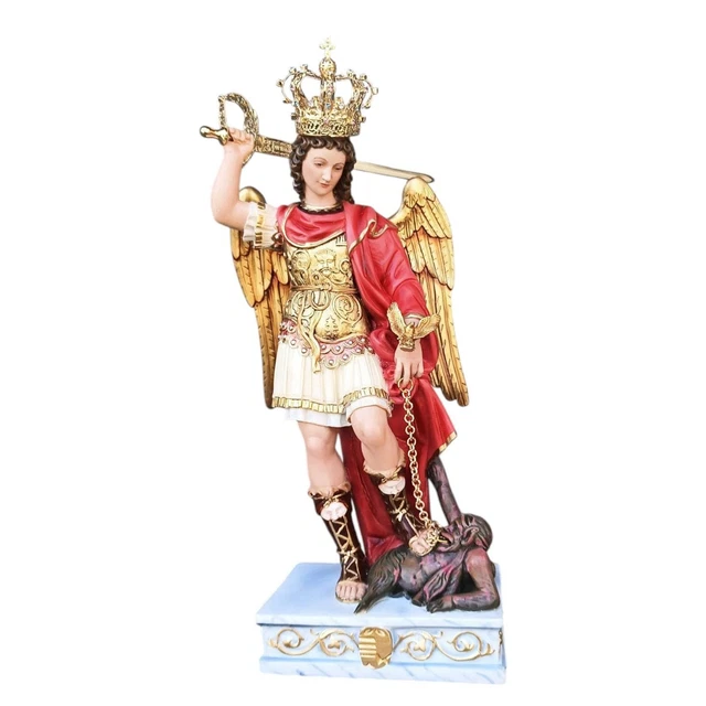 STATUE RESIN ST.MICHAEL the Archangel CM 48 19'' St.Michael Resin ...