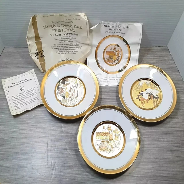CHOKING HAMILTON COLLECTION Eternal Wishes Of Good Fortune Plate Set ...