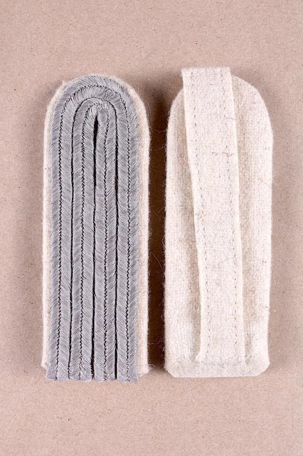 WW2 GERMAN ARMY Lieutenant RANK EPAULETTES SHOULDER BOARDS ON White ...