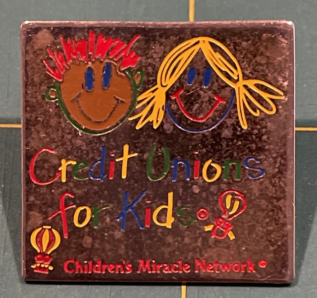 VINTAGE CREDIT UNIONS For Kids CMN Children's Miracle Network Enamel ...