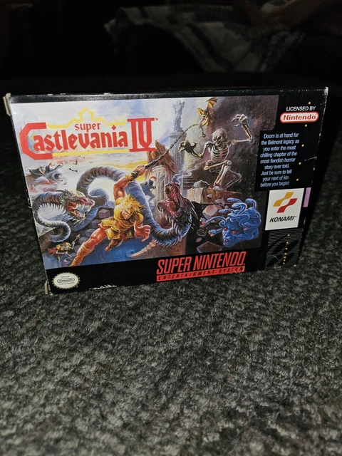SUPER CASTLEVANIA IV * Snes Box Only * Super Nintendo Original box ...