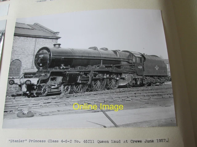 RAILWAY PHOTO 8X6 LMS Stanier Princess Class No: 46211 Crewe MPD June ...